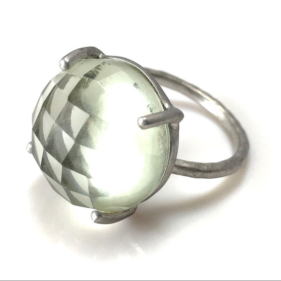 emily rose gems | Jewelry | Emily Rose Gems Green Amethyst Silver Ring ...